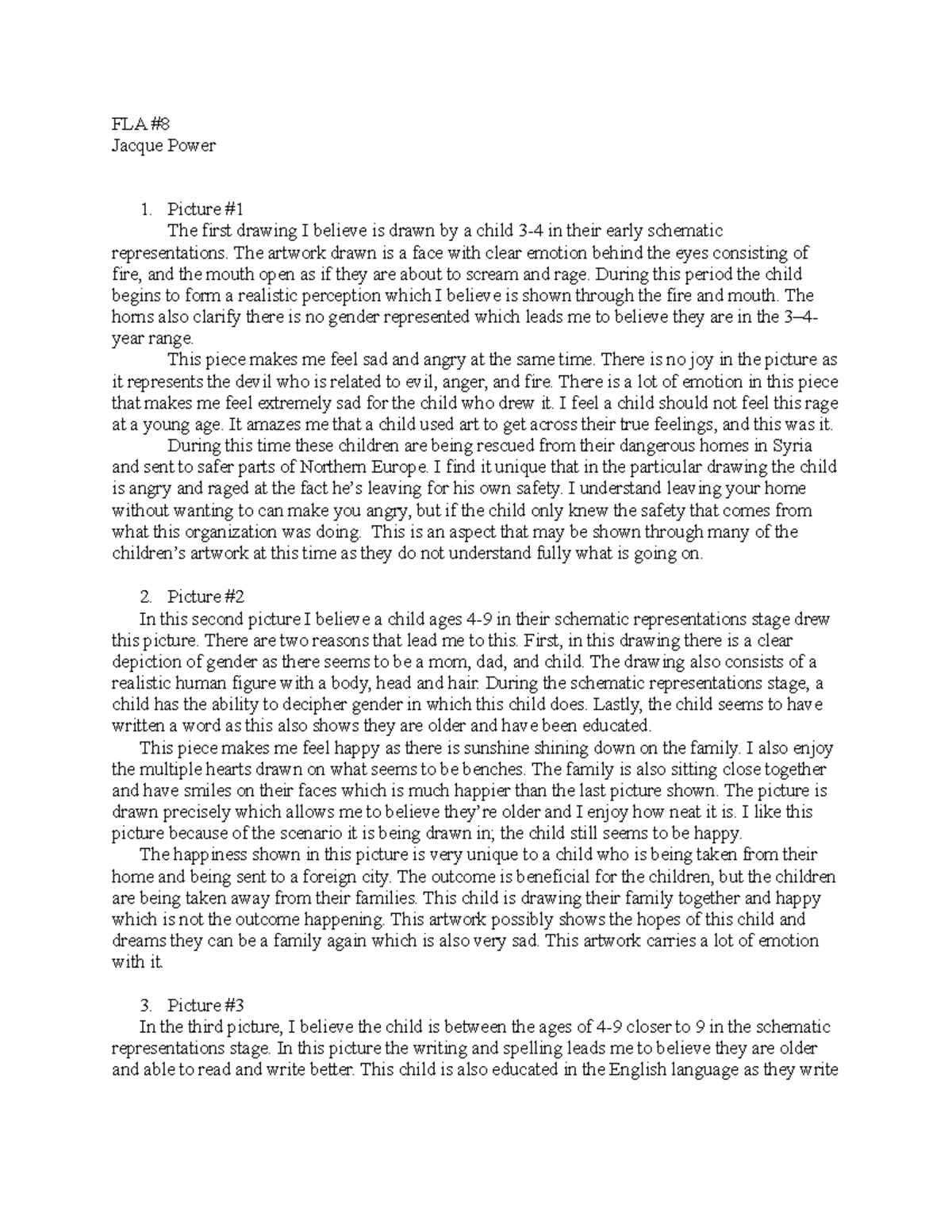FLA #8 - Jeffery Parker - FLA Jacque Power Picture # The first drawing ...