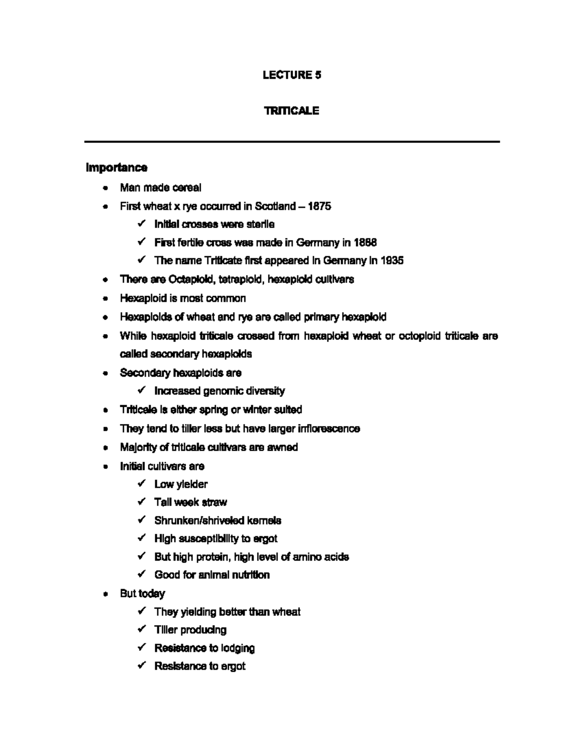 Field pea notes 4 - Principles of organic farming - Studocu