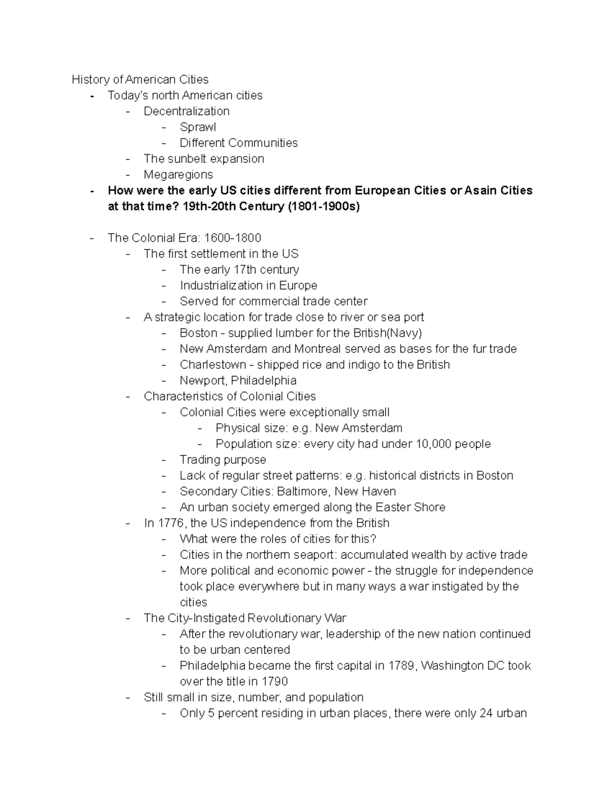 Metropolitan Notes - Professor Nayoung Jo - History of American Cities ...