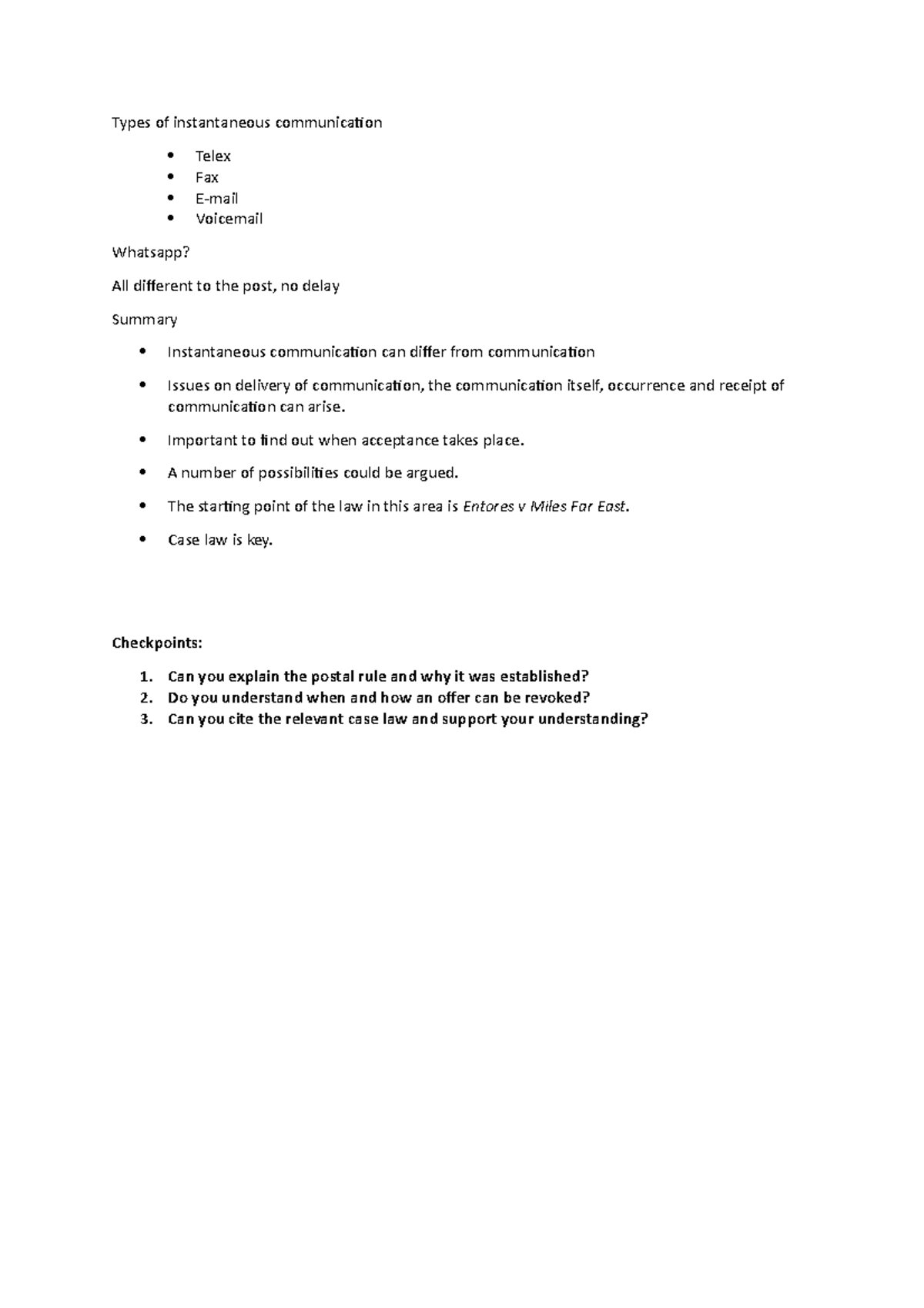 Contract Instantanous Communications - Types of instantaneous ...