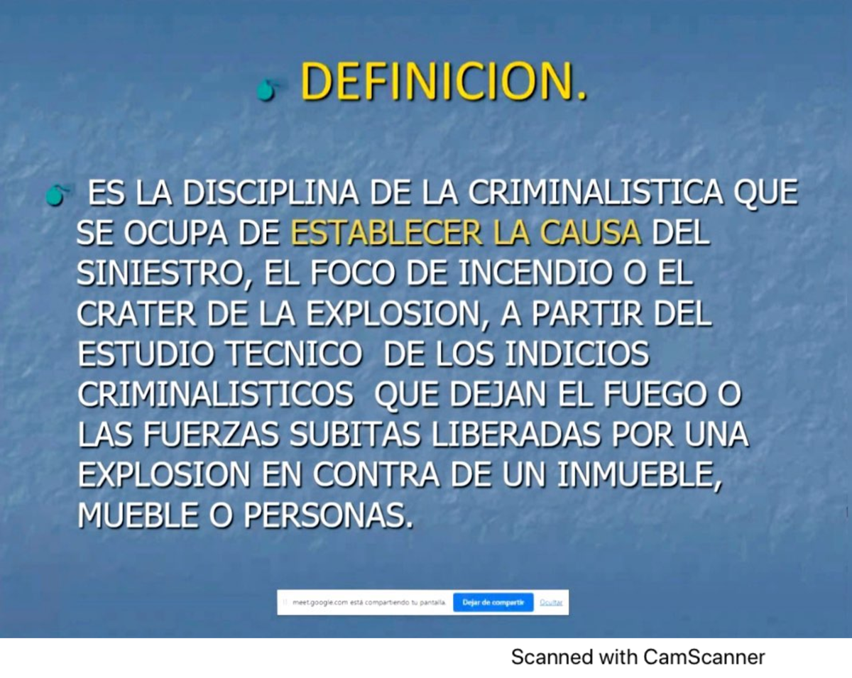 Criminalistica - DEFINICION, ES LA DISCIPLINA DE LA CRIMINALISTICA QUE ...