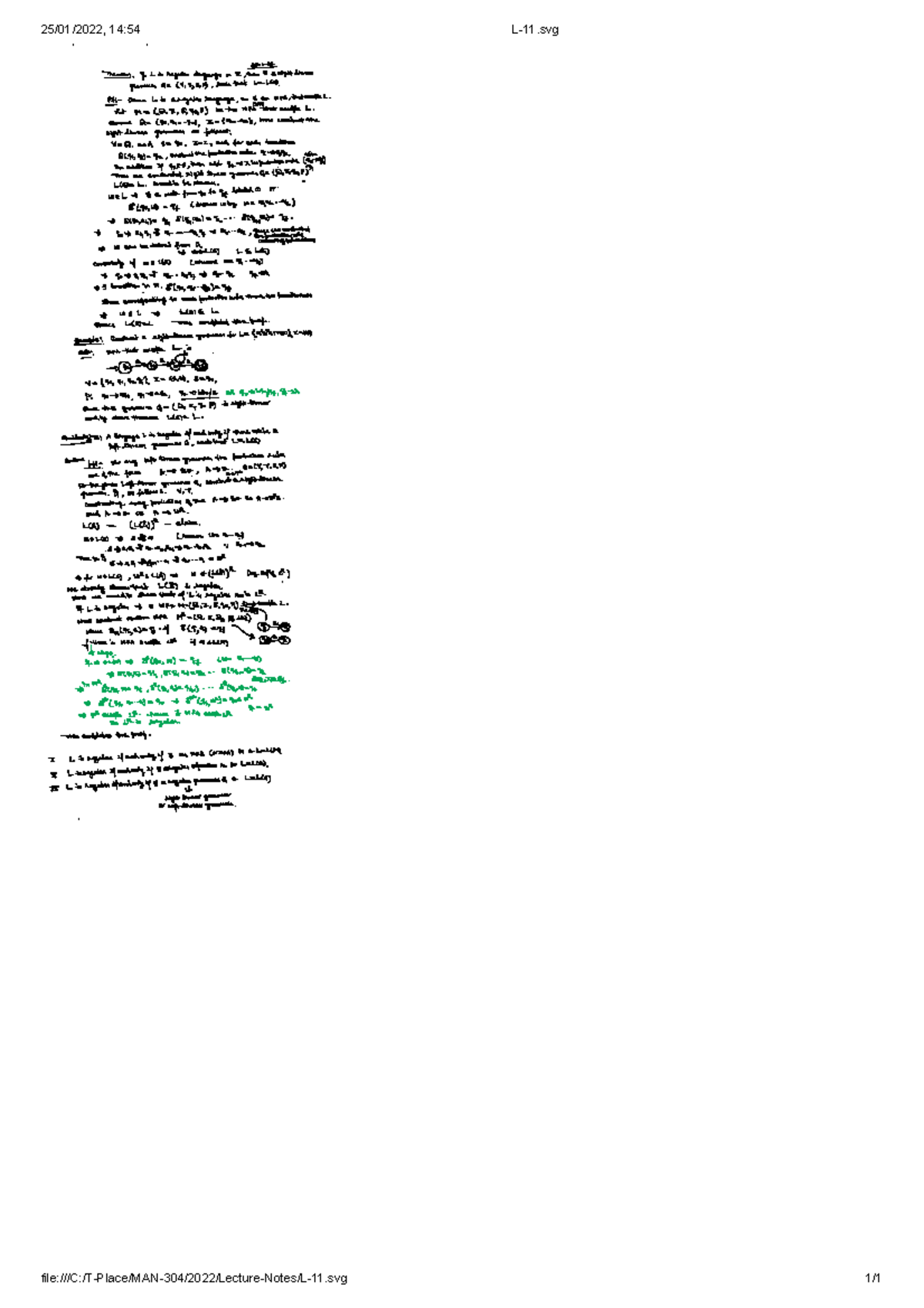 Lec 11 Theory Of Computation Notes 1454 Theorem Of Lis Regular