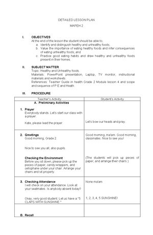 PT Cook A Dish - Performance Task - MAPEH - Health - DAVAO CHRISTIAN ...