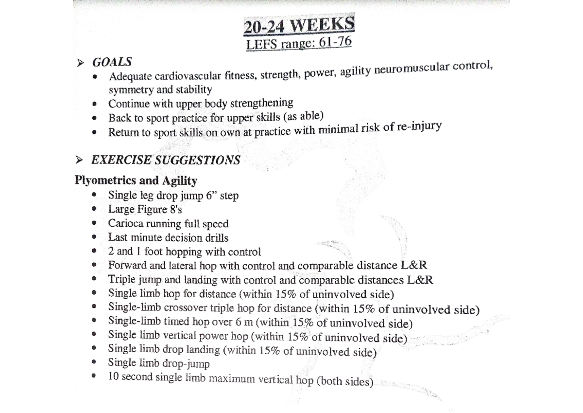 Acl protocol 16 - Essay way to recover from ACL tear or repair ...