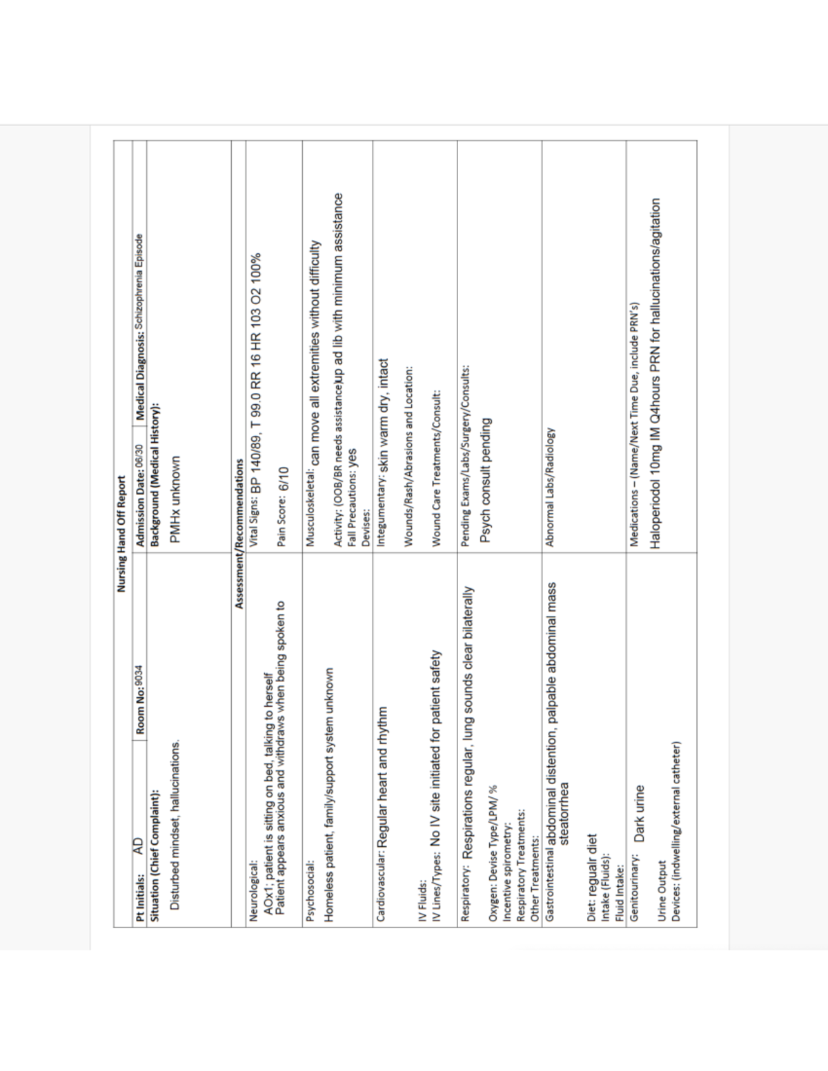 SBAR Practice Material for clinical practice during clinical rotation ...