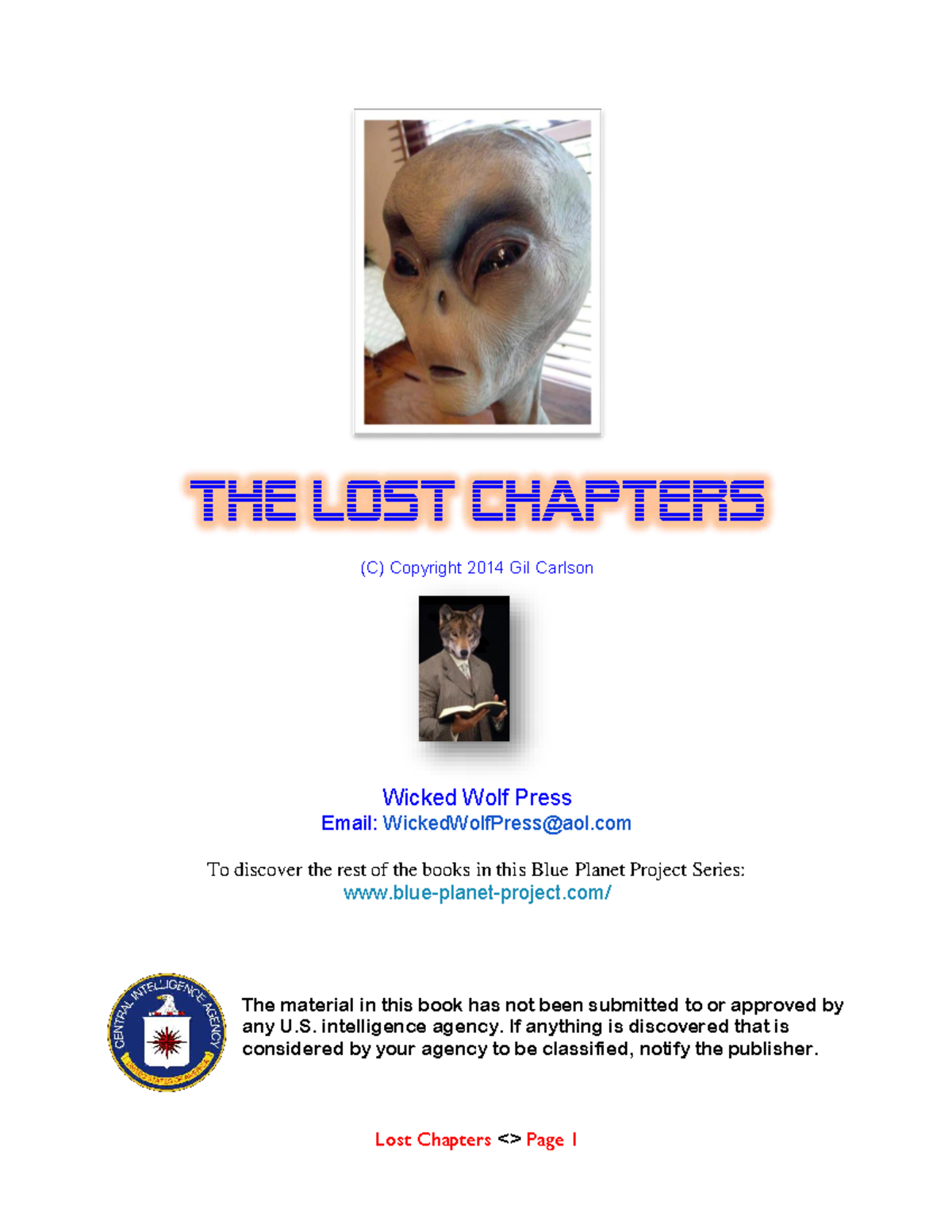 Blue Planet Project Lost Chapters Missing Chapters from the original Blue Planet Project Book ...