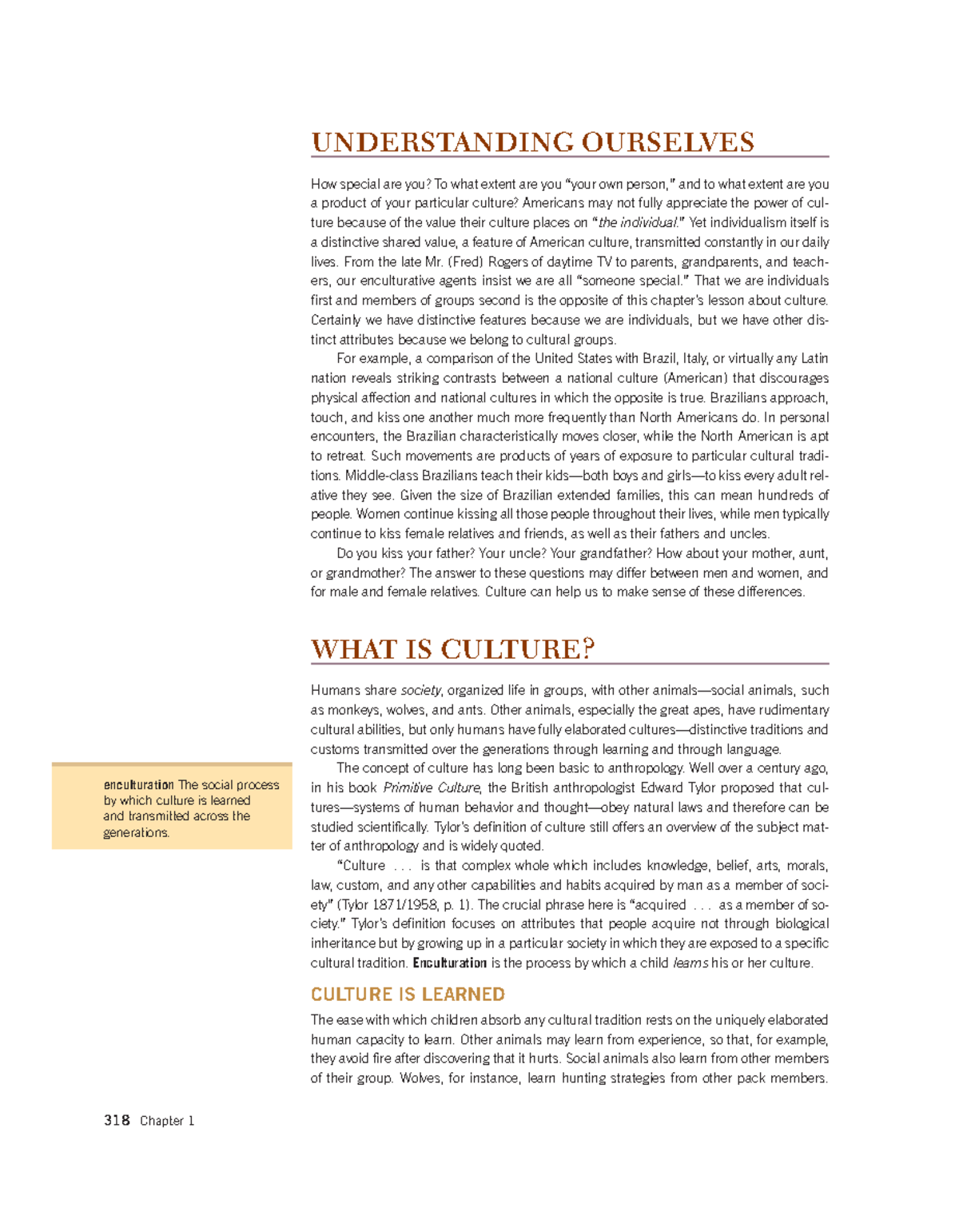 WHAT IS Culture - UNDERSTANDING OURSELVES How special are you? To what ...