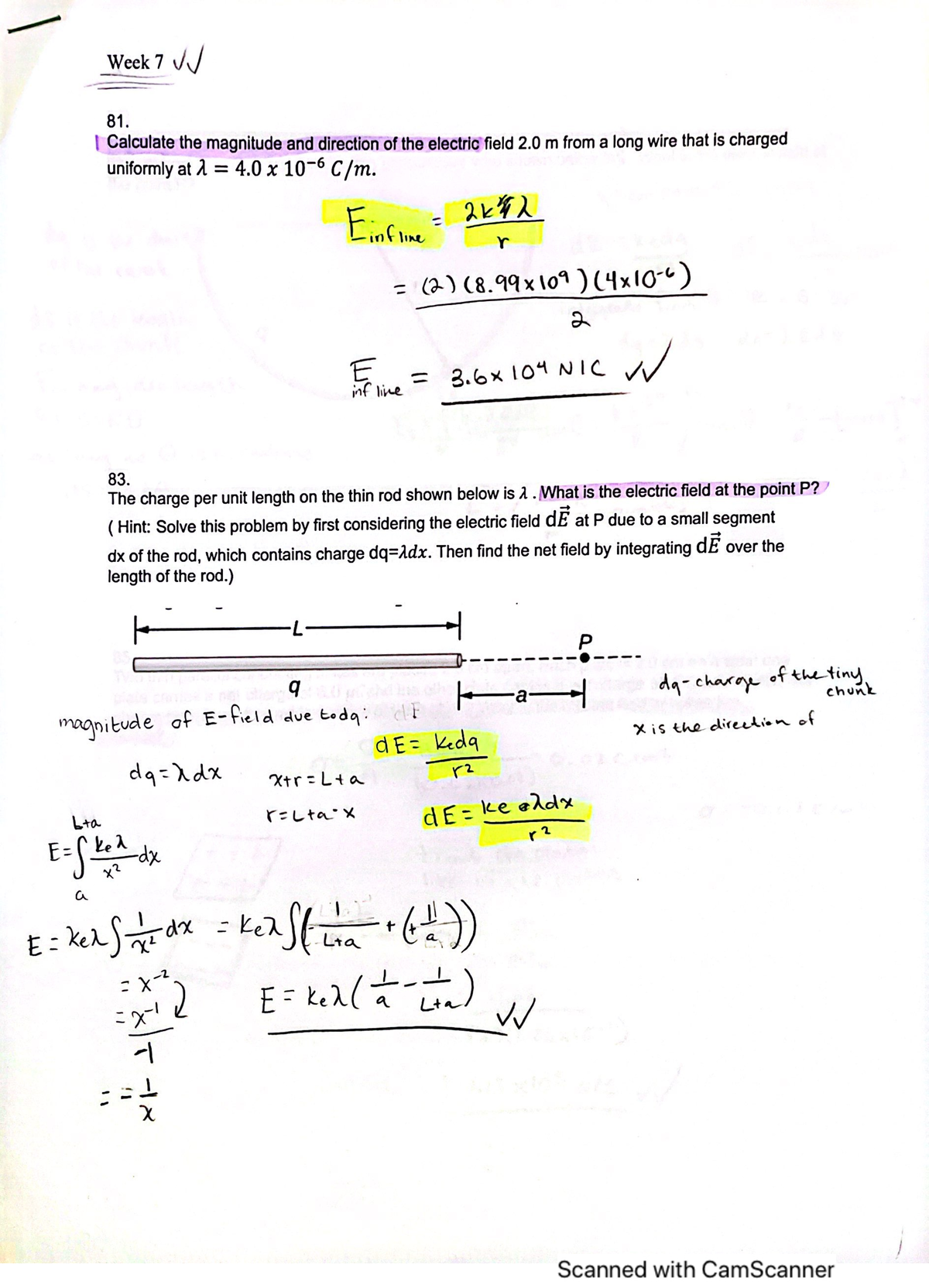 Physics 2 weeks 7 homework - PHYS 152 - Studocu