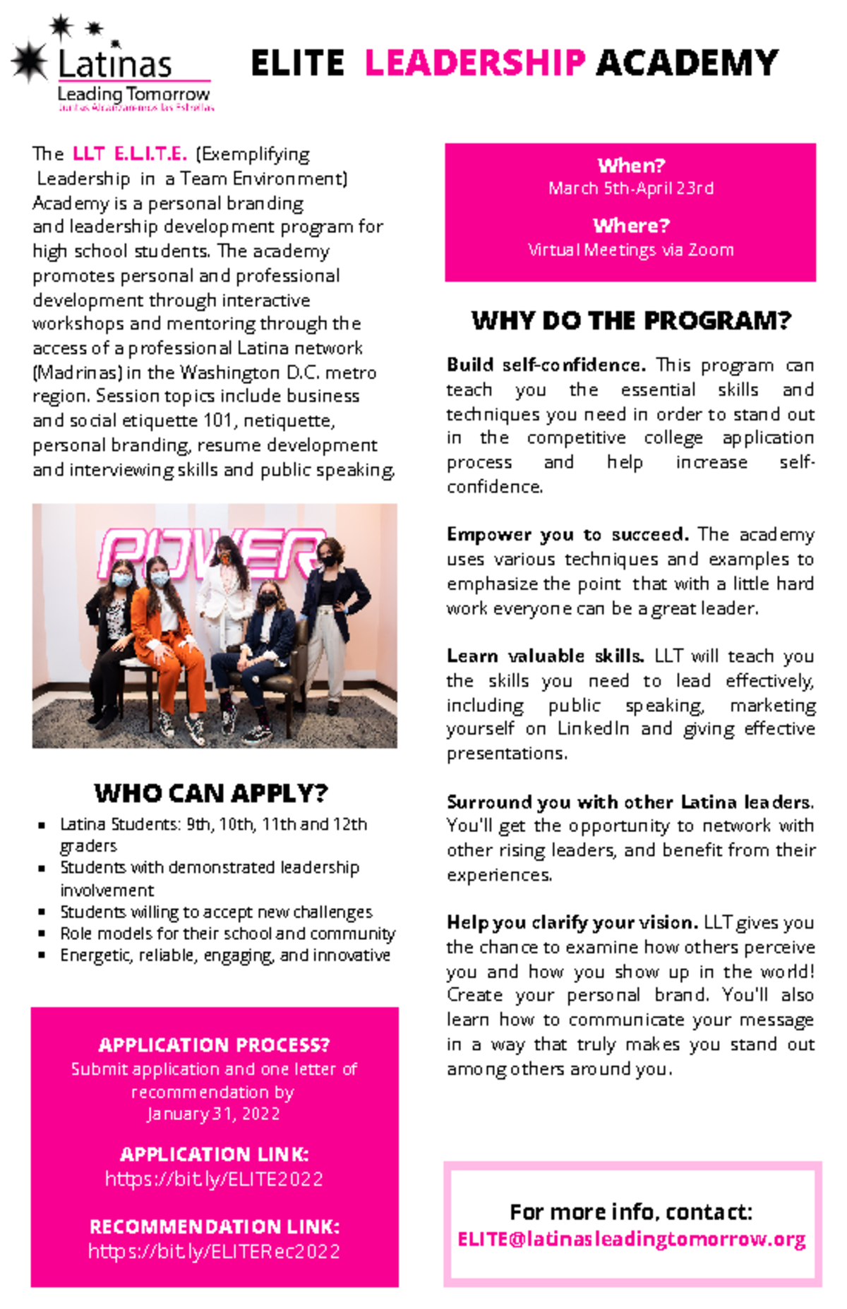 Elite Flyer 2022 2 - example for one of the assignments - Build self ...