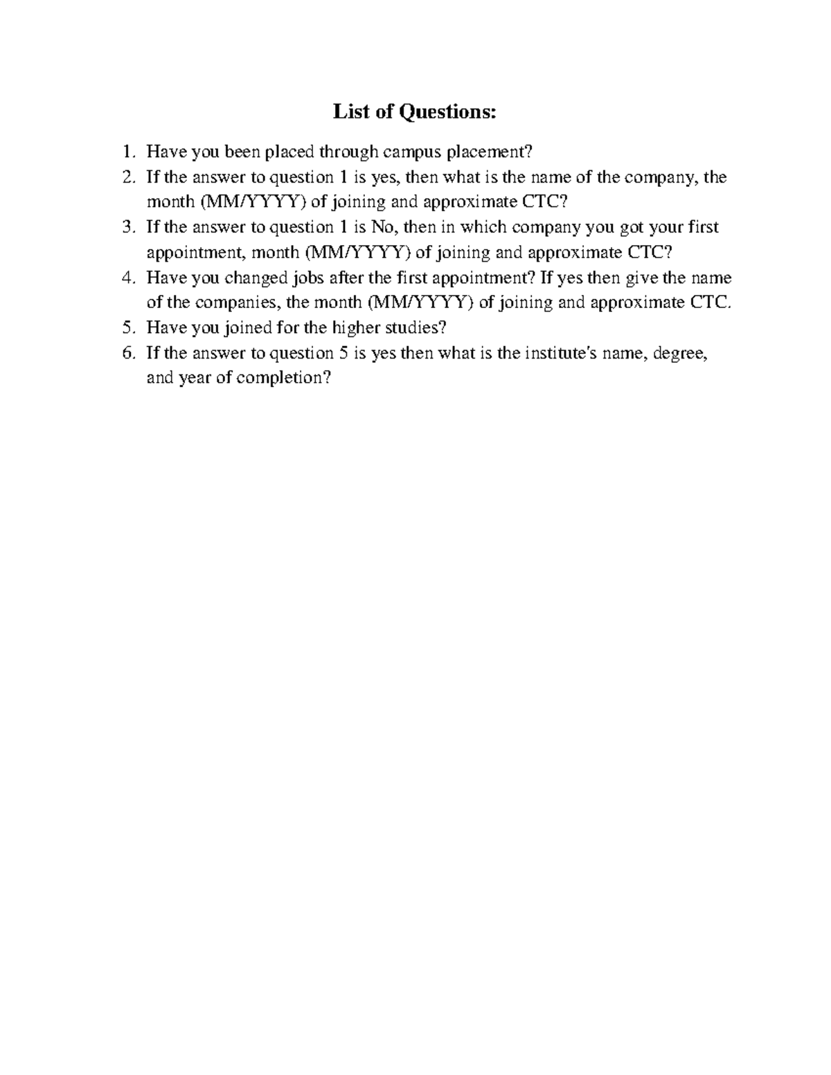List Of Questions List Of Questions Have You Been Placed Through list-of-questions-list-of-questions-have-you-been-placed-through