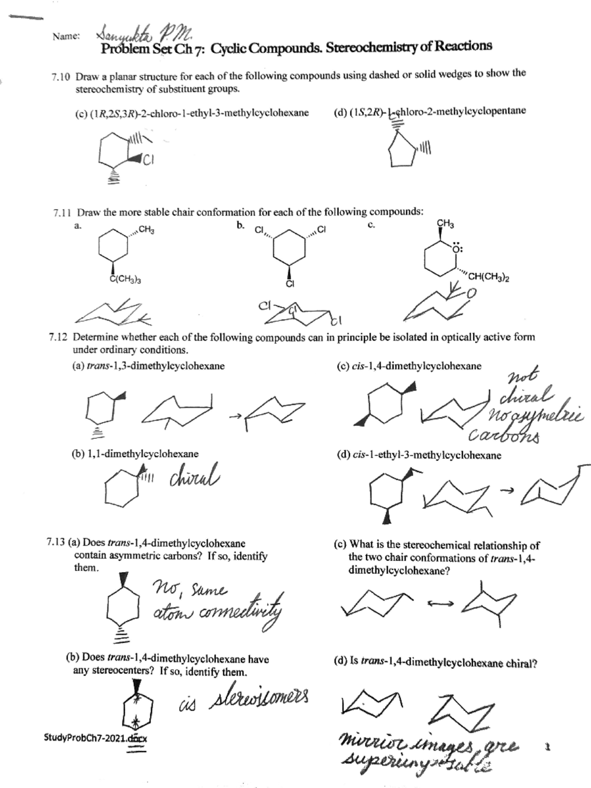 Problem Set chapter 7 - its a pset - Studocu