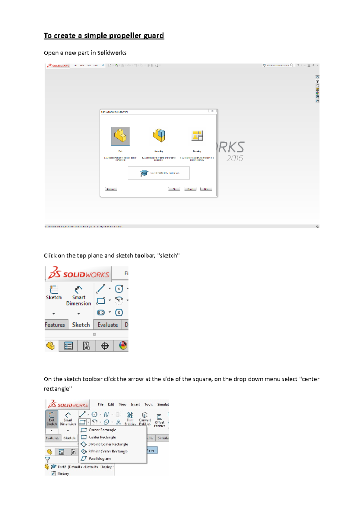 Simple propeller guard tutorial - To create a simple propeller guard ...