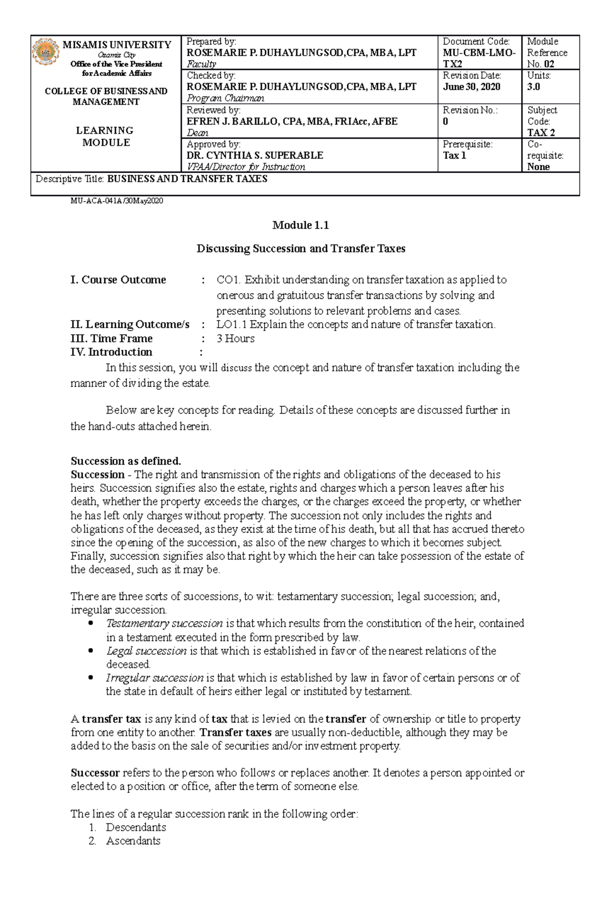 Module-1 - Jwiwiwiwiwiwiwiwiwiwiwiw ddmdjdjdjdjdjdje - MISAMIS ...