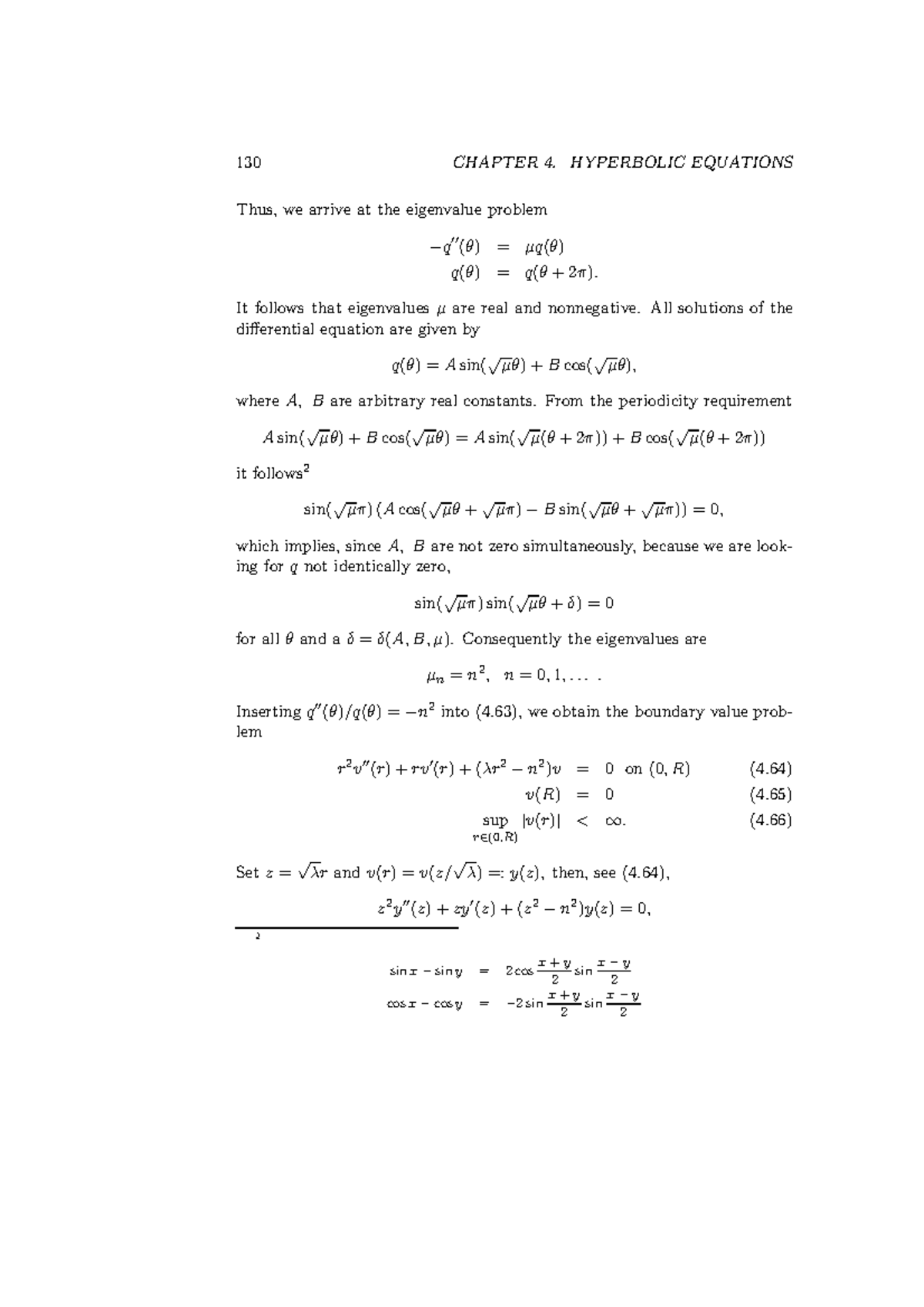 Fisika matematika-44 - Equations from variational problems - 130 CHAPTER 4. HYPERBOLIC EQUATIONS ...