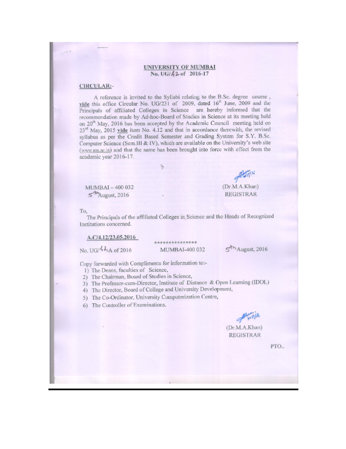 For practical for practice purposes - UNIVERSITY OF MUMBAI Syllabus for ...