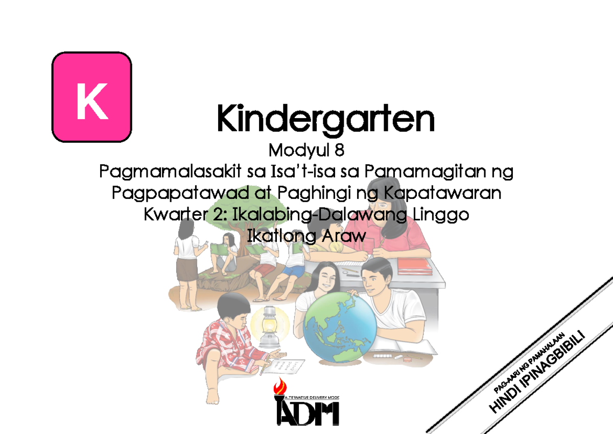 B - Self Learning Modules - Kindergarten Modyul 8 Pagmamalasakit sa Isa ...