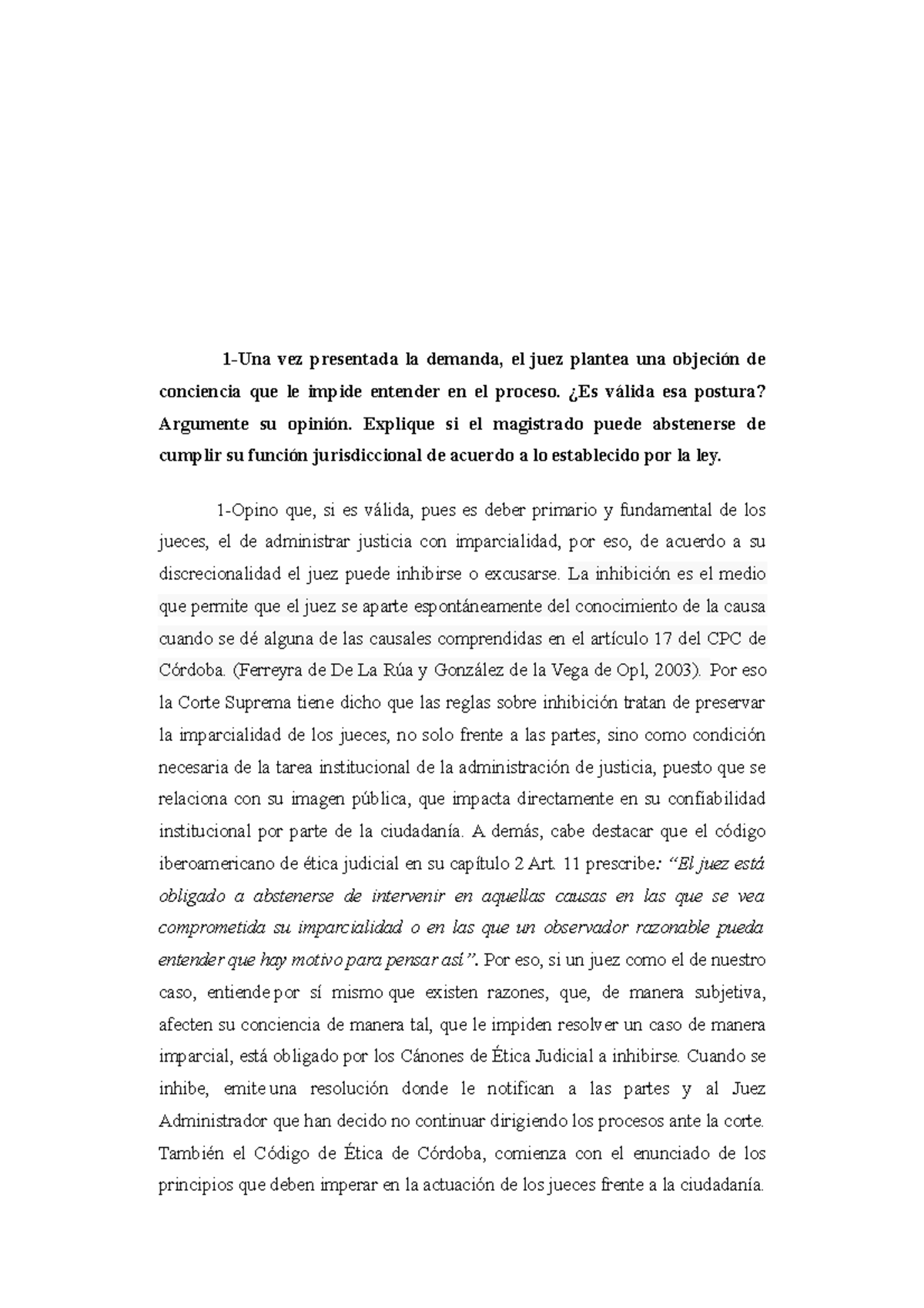 Tp num 2 teoria general del proceso terminado - 1-Una vez presentada la ...