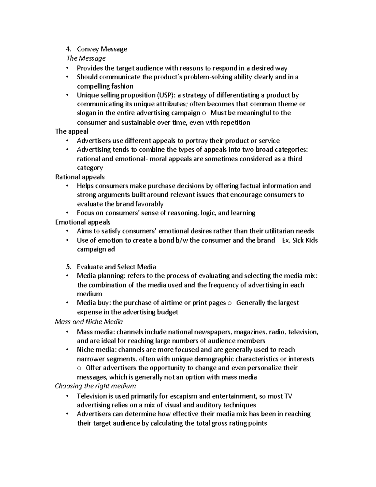 BU352 Notes-10 - Convey Message The Message Provides the target ...