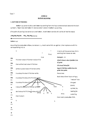 Text 9 part Automata and Compiler Design full notes - Text 9 F .id If ...