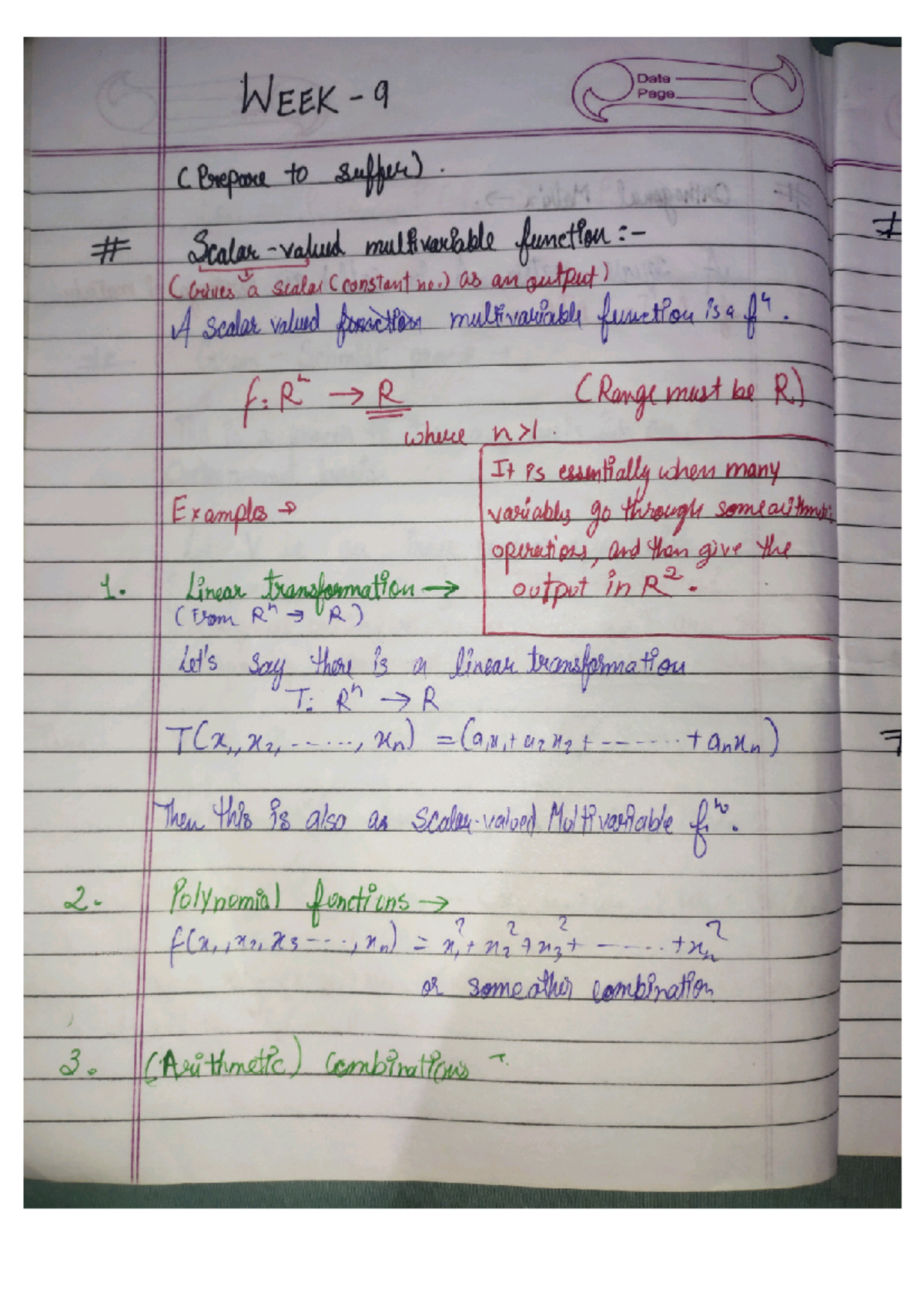 Lecture Notes for Statistics course Number 1 IITM Bsc degree learning ...