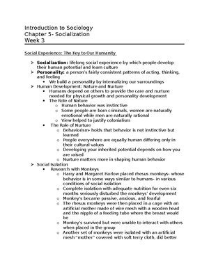 Sociology Chapter notes - Chapter 2: 2: The sociological perspective ...