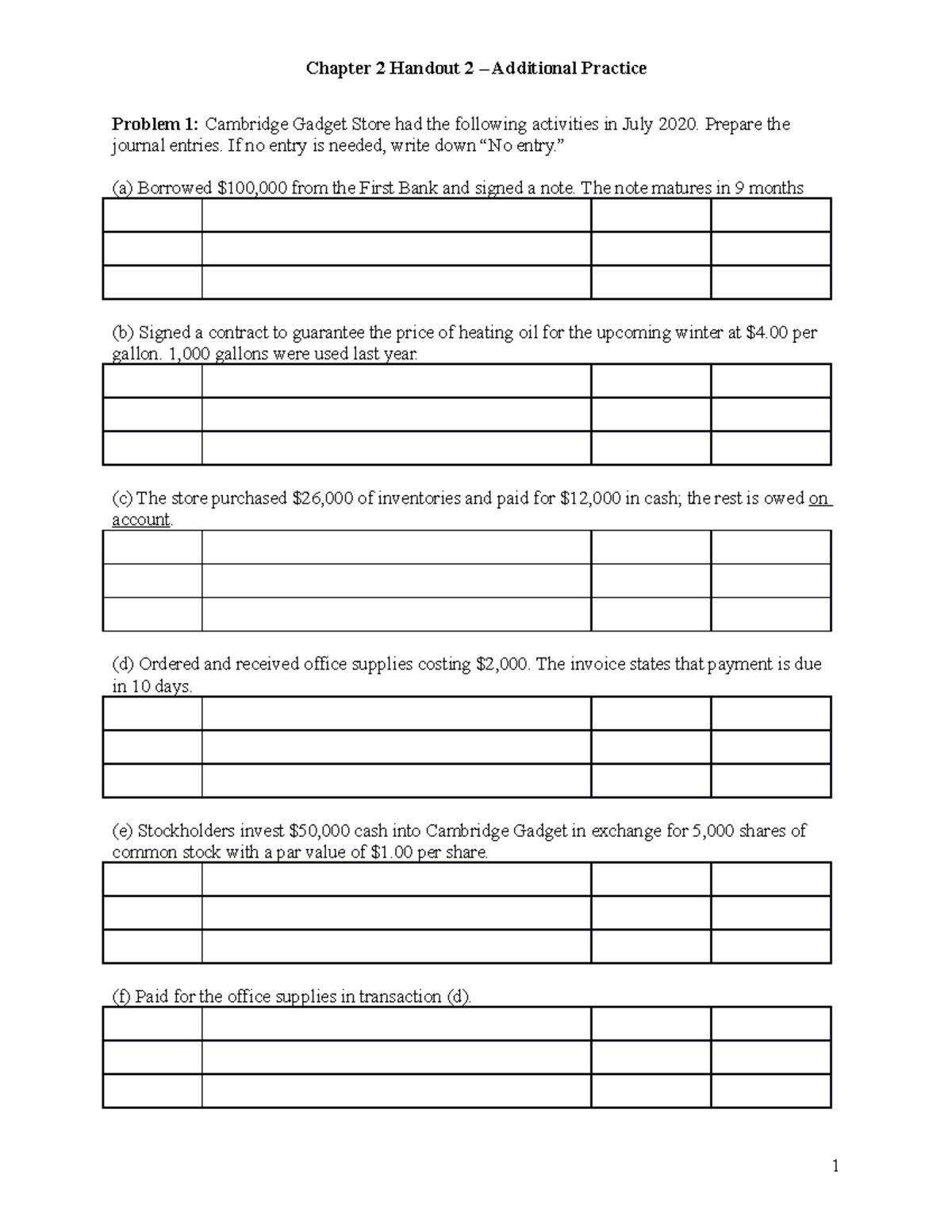 Chapter 2 Handout 2- Financial Analysis - Studocu