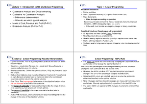 Lecture 6 - Integer Programming - Warning: TT: undefined function: 32 Outline Pure Integer - Studocu