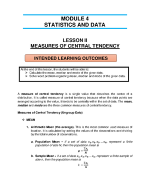 Module 2 (lesson 1) - Mathematics in a modern world - MODULE 2 ...