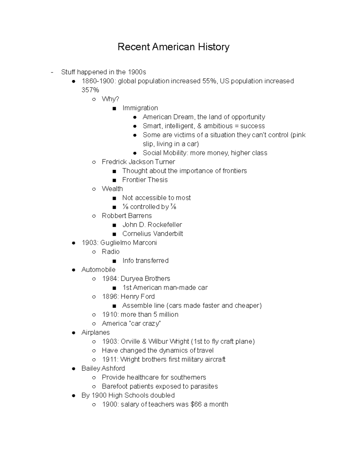 Recent American History - Recent American History Stuff happened in the ...