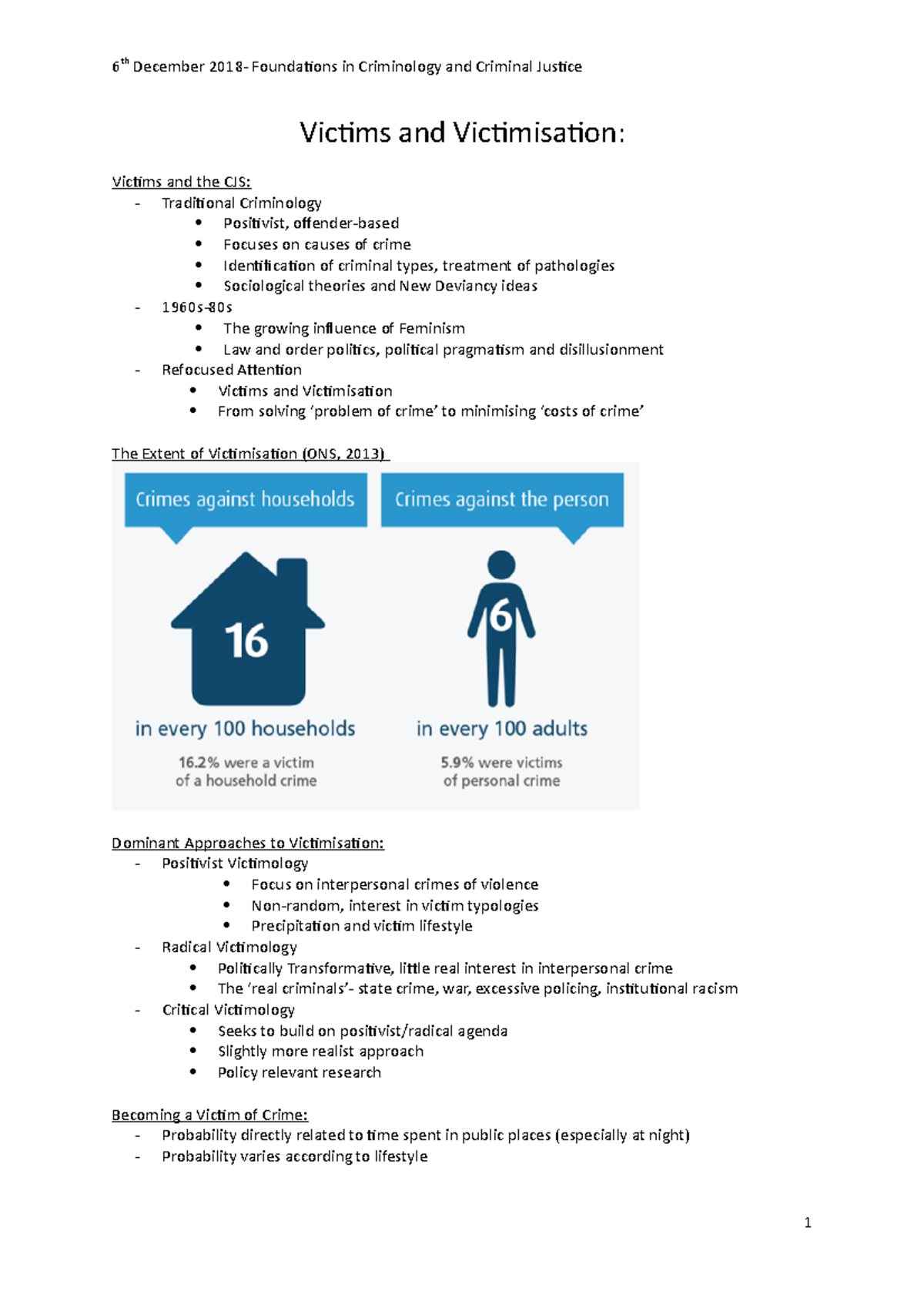 Victims and Victimisation - Studocu