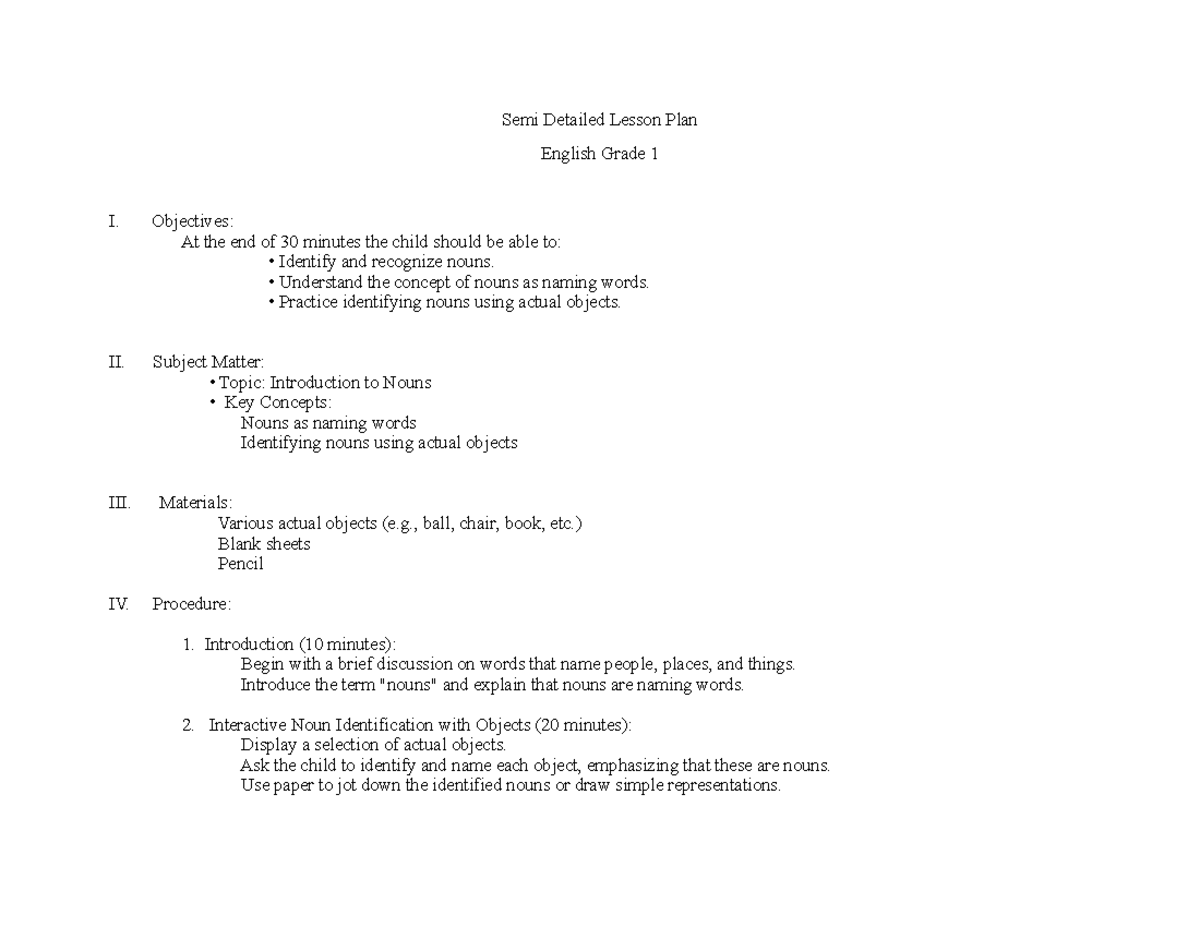 Poquiz, Rochelle F. Bsedeng 1-03 Lesson Plan - Semi Detailed Lesson ...