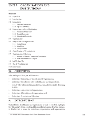 Unit-10 Status and Role - Basic Concepts UNIT 10 STATUS AND ROLE ...