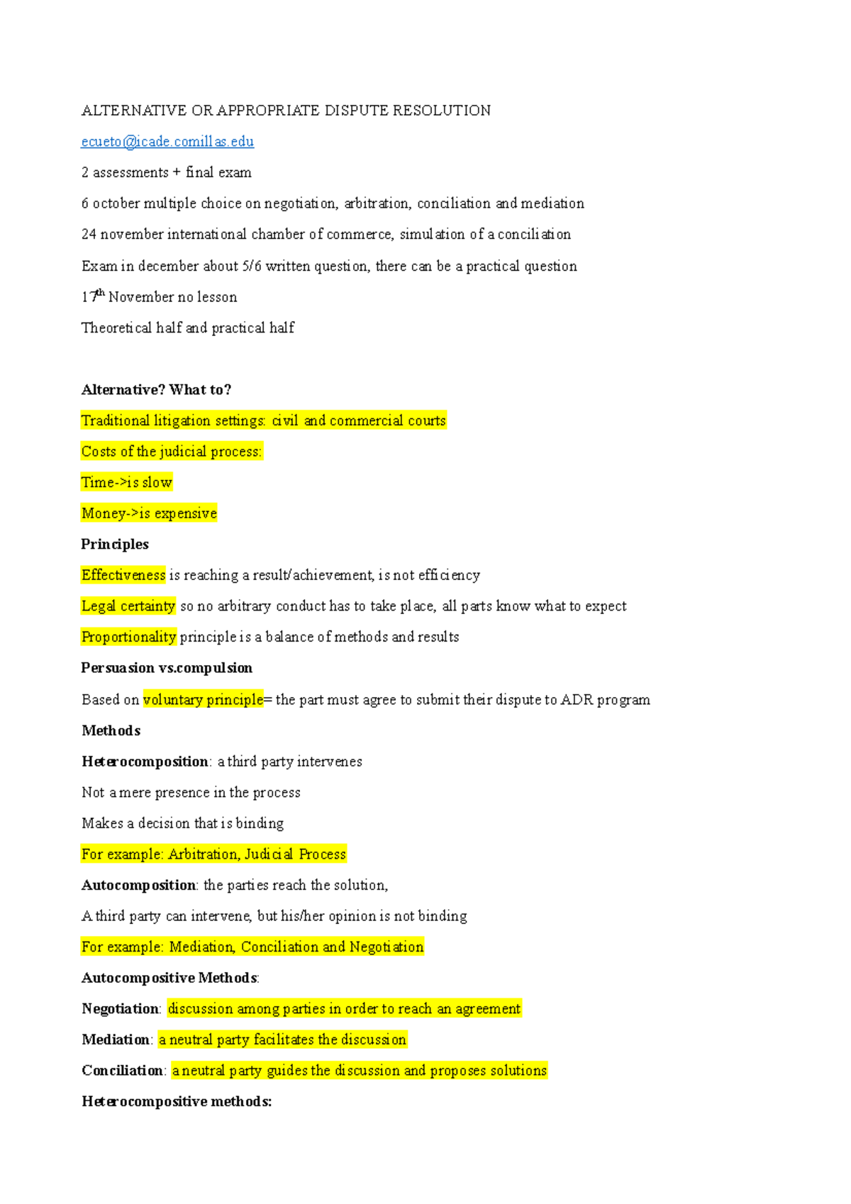 Alternative OR Appropriate Dispute Resolution - ALTERNATIVE OR ...