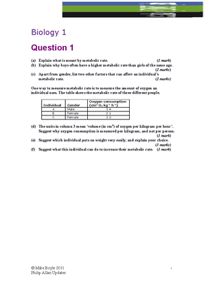 Biology Questions AND Answers - S4 END OF YEAR EXAM, 2020/ SUBJECT ...