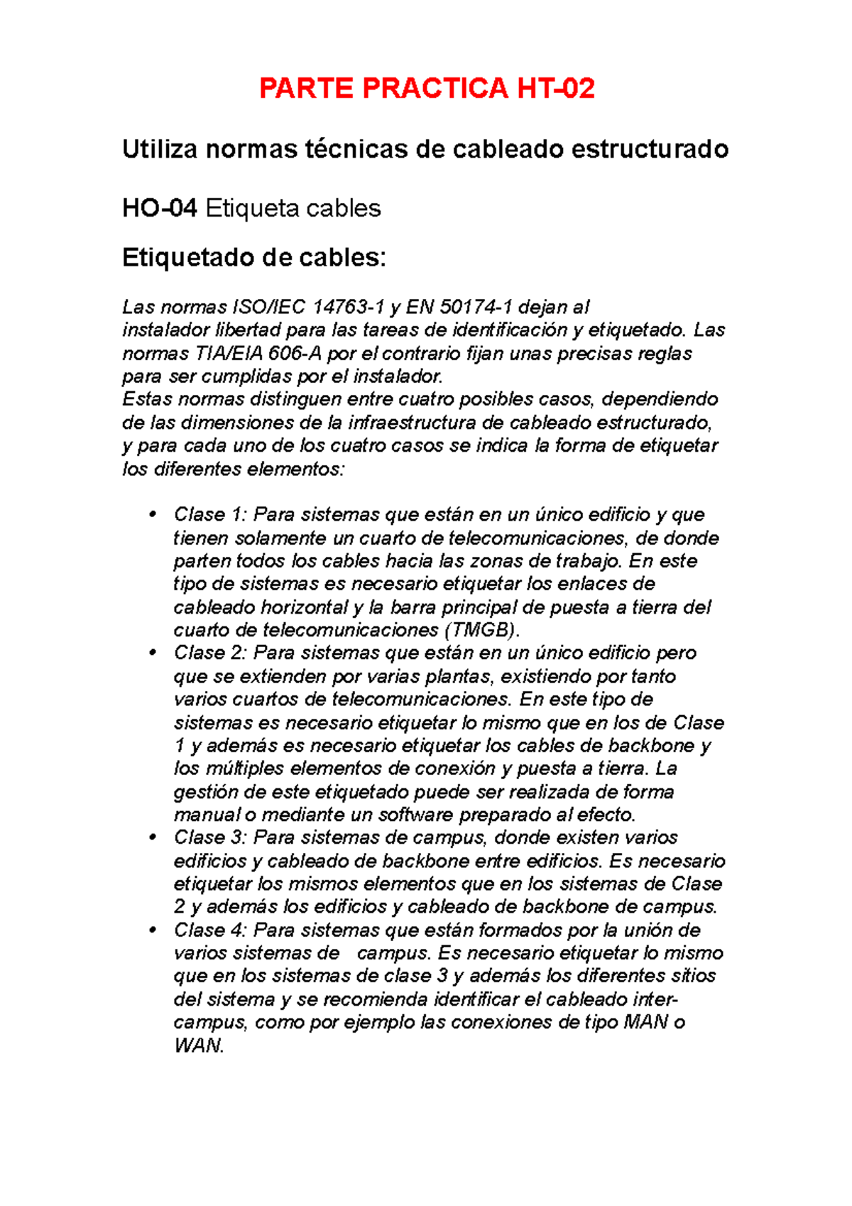 Parte Practica HT-02 - soporte - PARTE PRACTICA HT- Utiliza normas ...