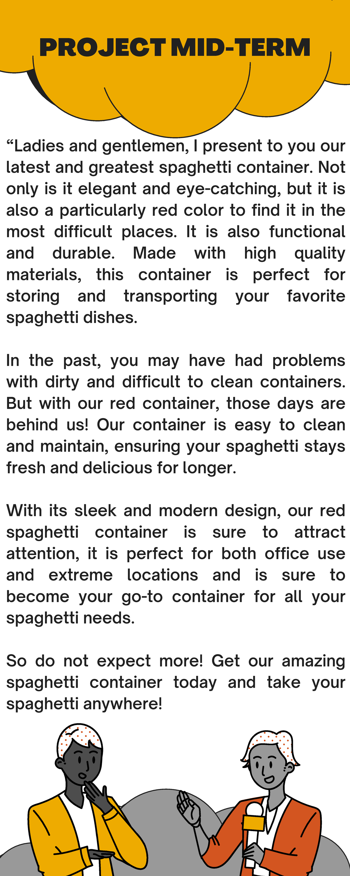 Project Mid-TERM - tarea - PROJECT MID-TERM “Ladies and gentlemen, I ...