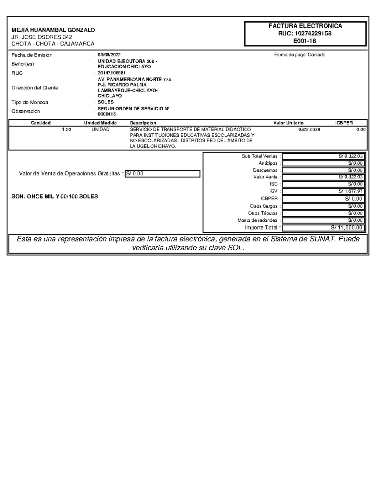 PDF DOC E001 1810274229158 - MEJIA HUANAMBAL GONZALO JR. JOSE OSORES 342 CHOTA - CHOTA ...