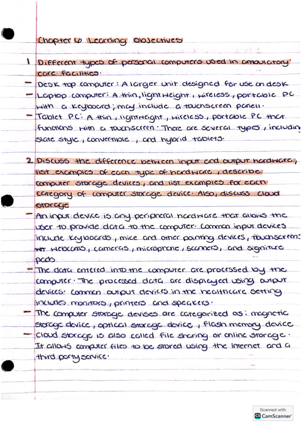 Chap 6 objectives & vocab - Chapter 6 Learning objectives I Different ...