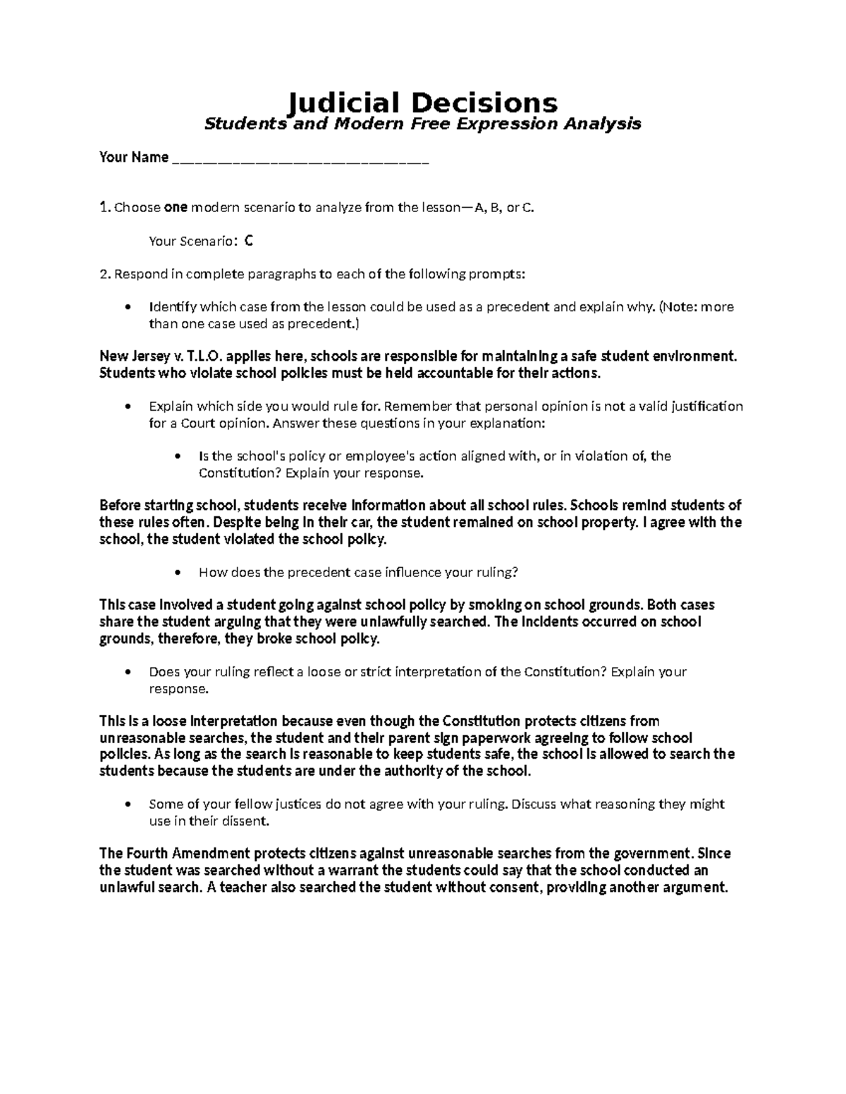 Judicial decisions template O - Judicial Decisions Students and Modern ...