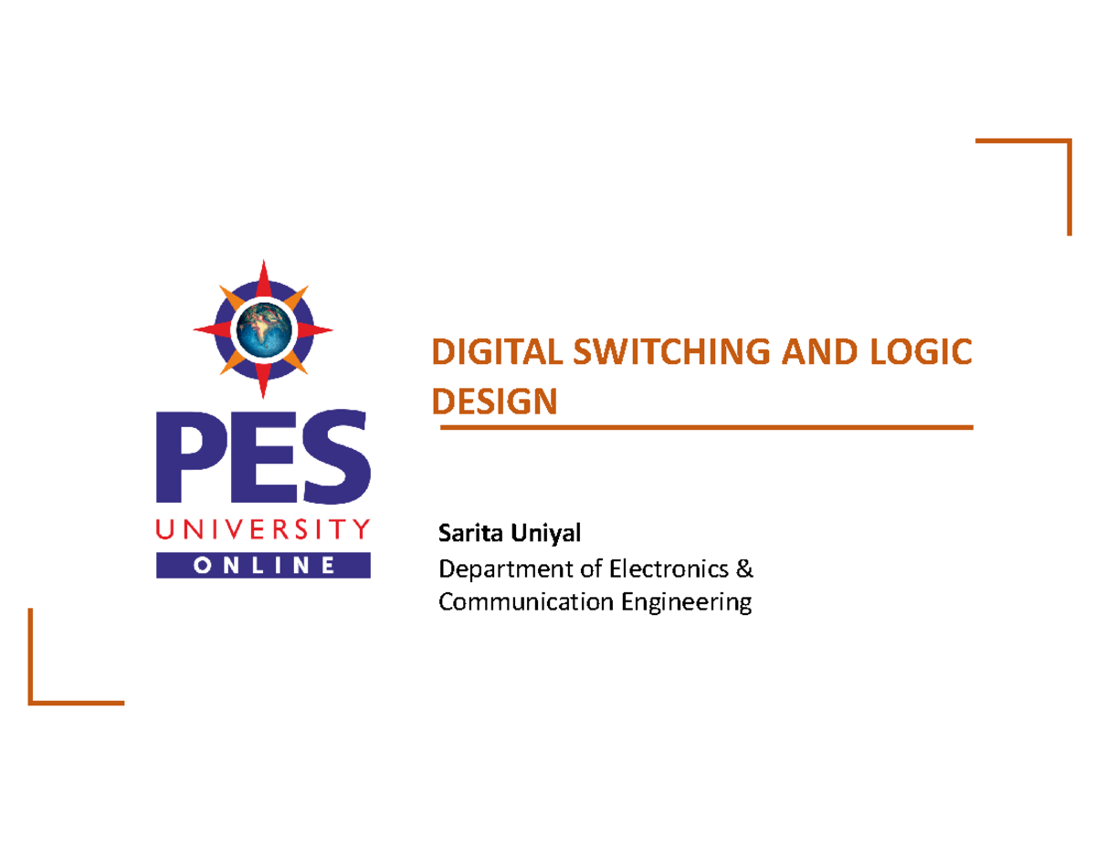 Function Implementation using Threshold Element - DIGITAL SWITCHING AND ...