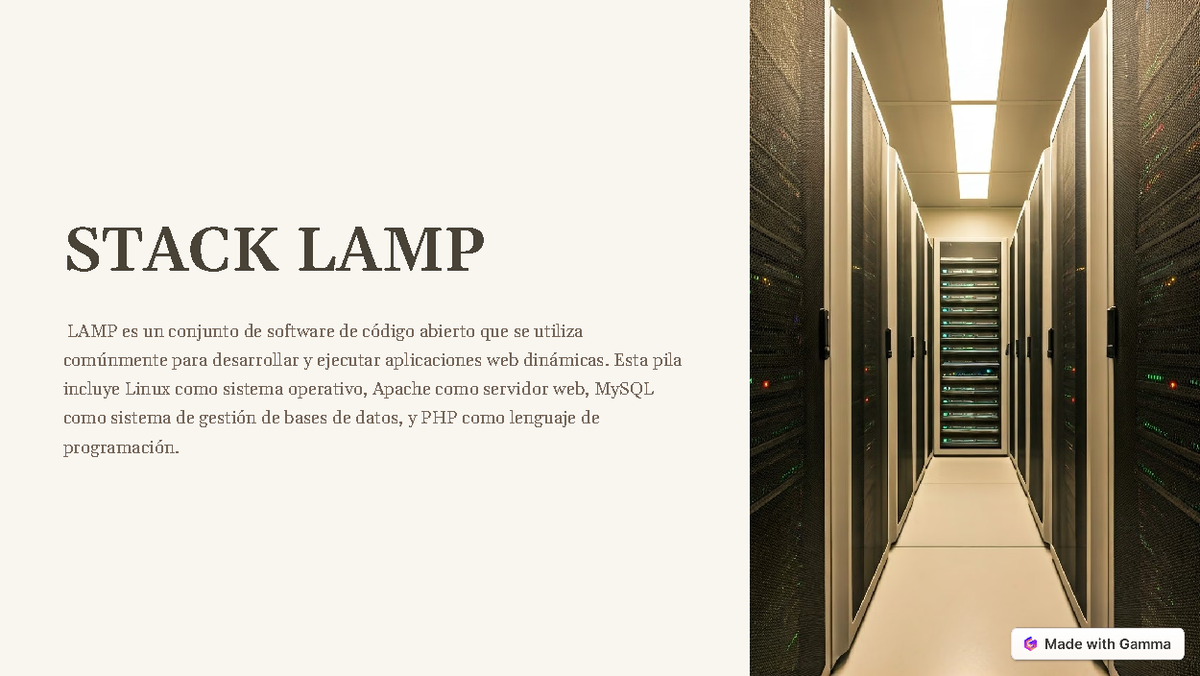 Stack-LAMP - Doucmento - STACK LAMP LAMP es un conjunto de software de ...