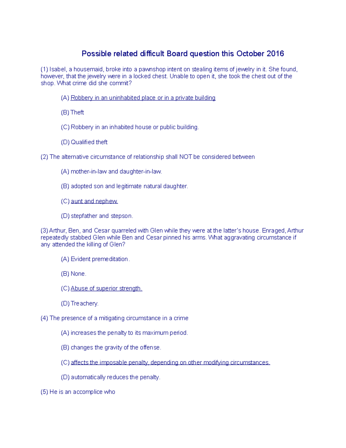 Law difficult oct2016 related - Possible related difficult Board ...