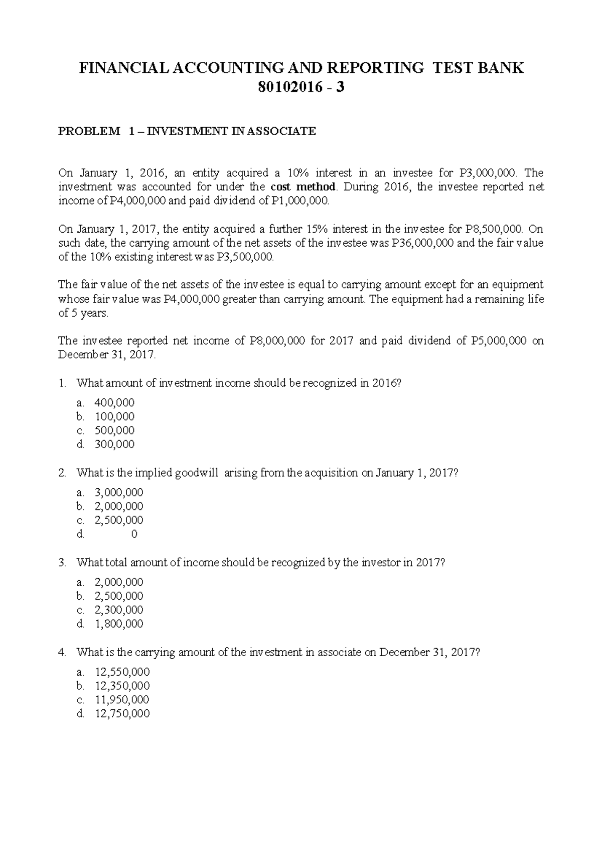 review material financial accounting theory - FINANCIAL ACCOUNTING AND ...