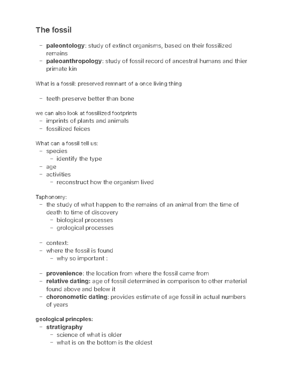 The fossil notes - – – – – – – – – – – – – – – – – – – – – – – The ...