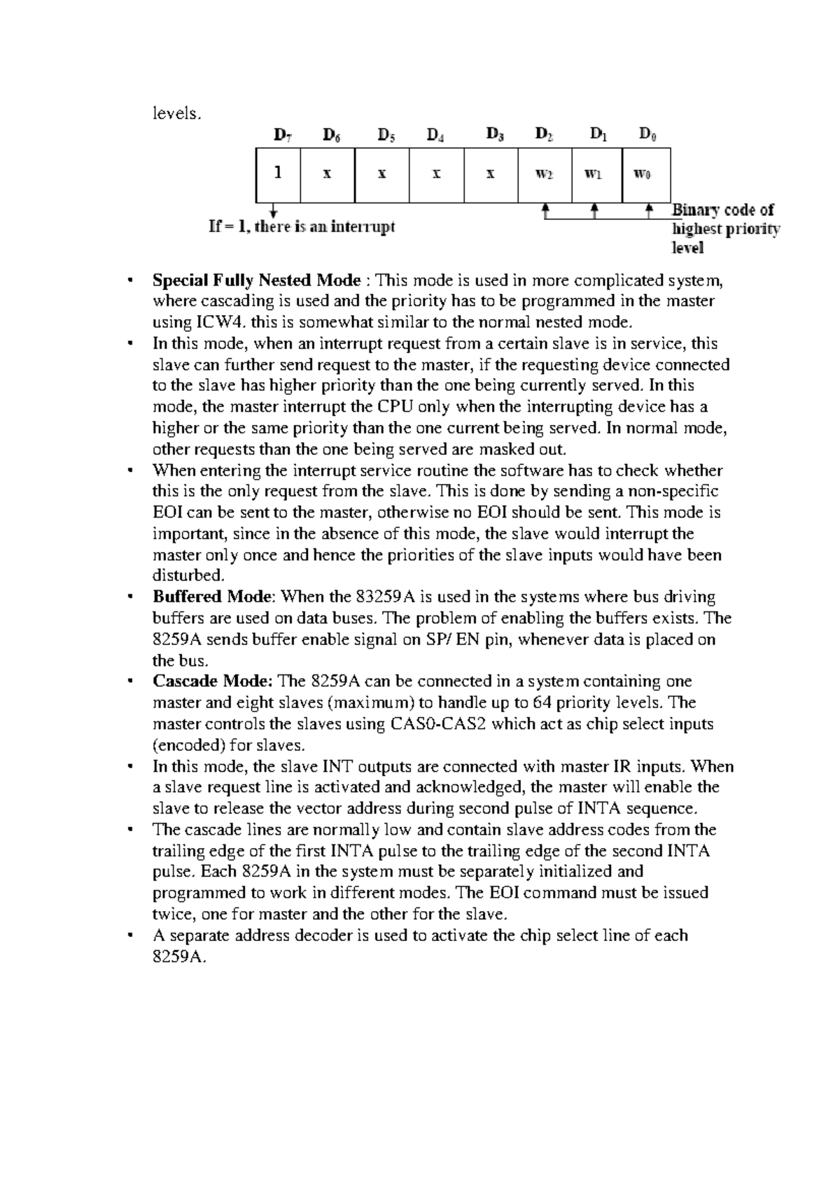 Microprocessor and architecture processor-12 - levels. Special Fully ...