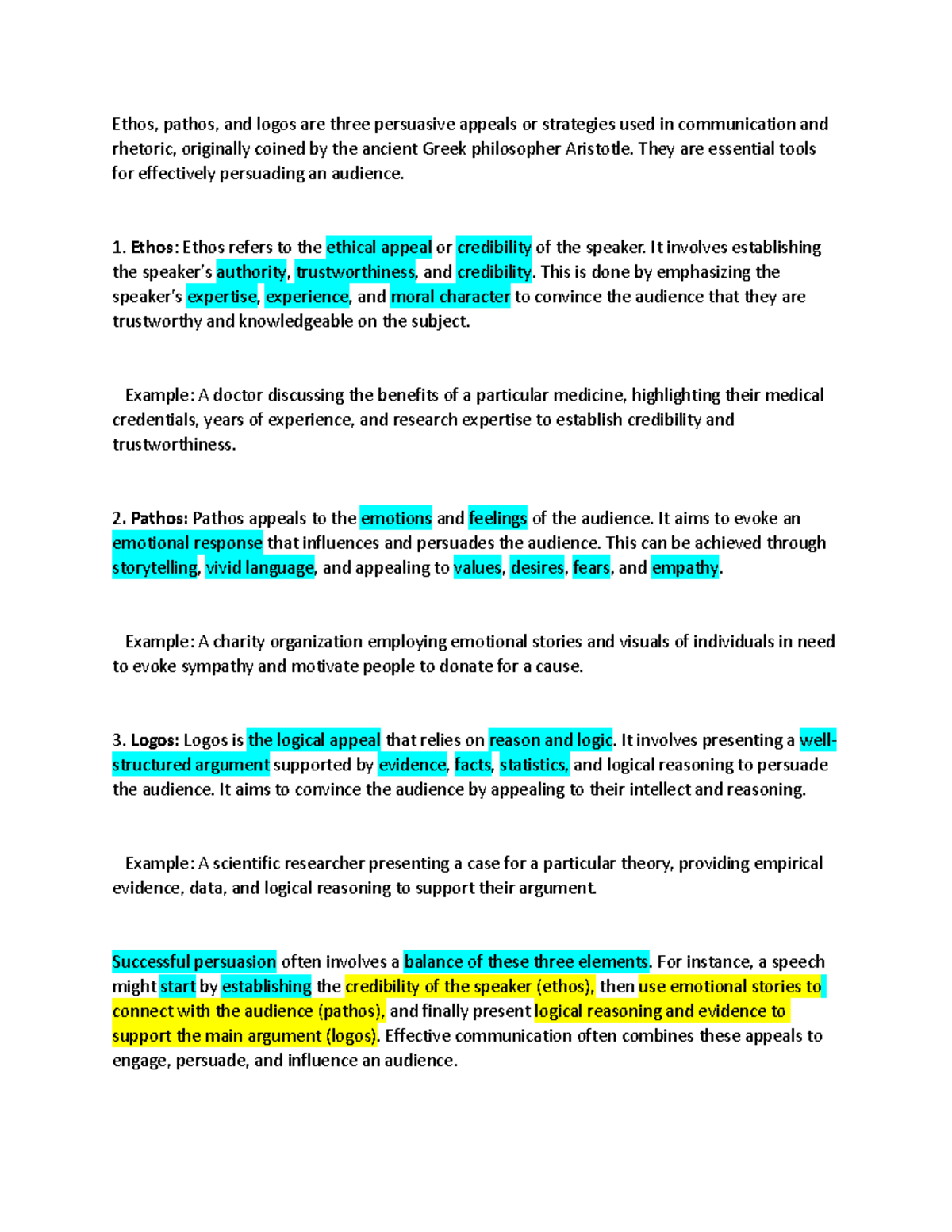 Rhetorical-by-aristotle - Ethos, pathos, and logos are three persuasive ...