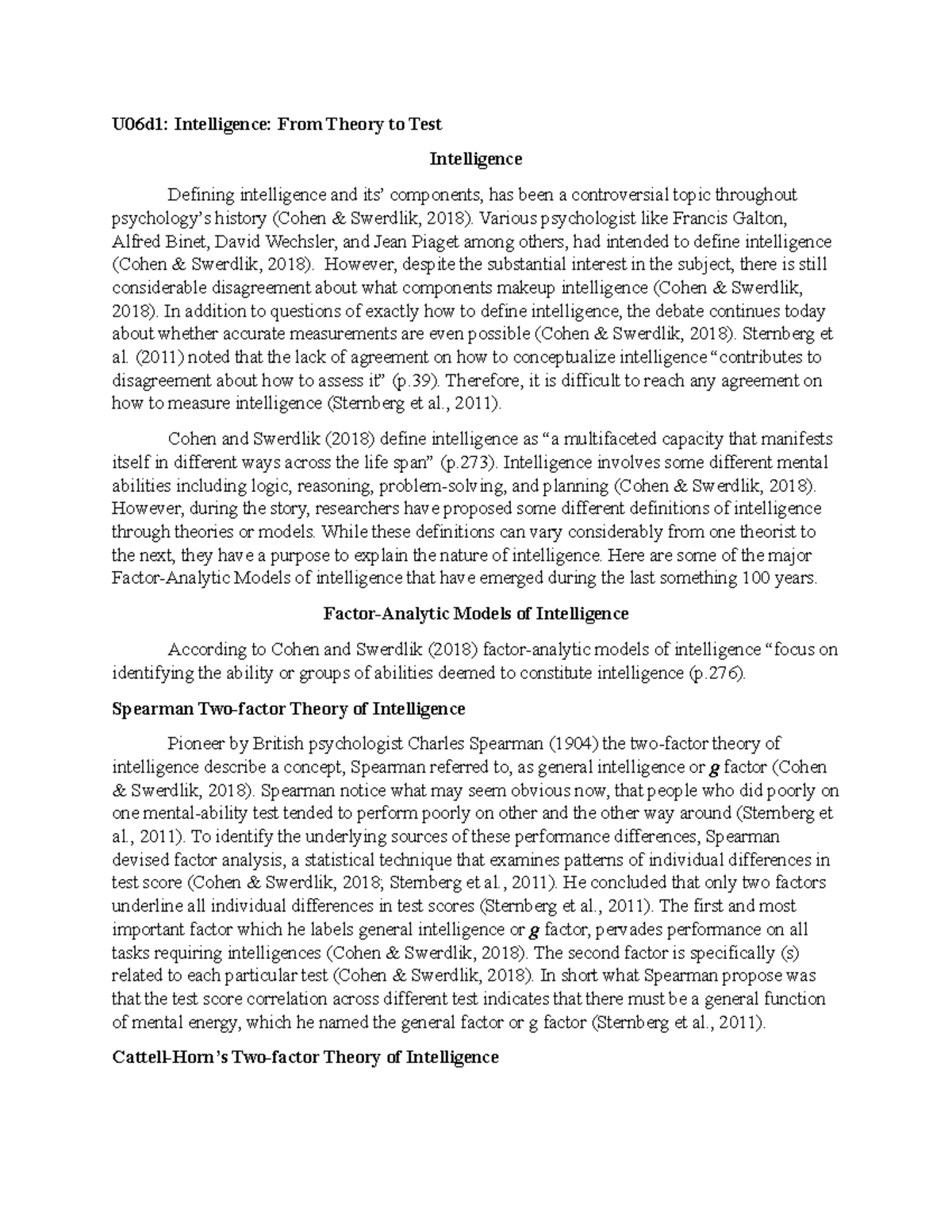 U06d1: Intelligence: From Theory to Test - U06d1: Intelligence: From ...