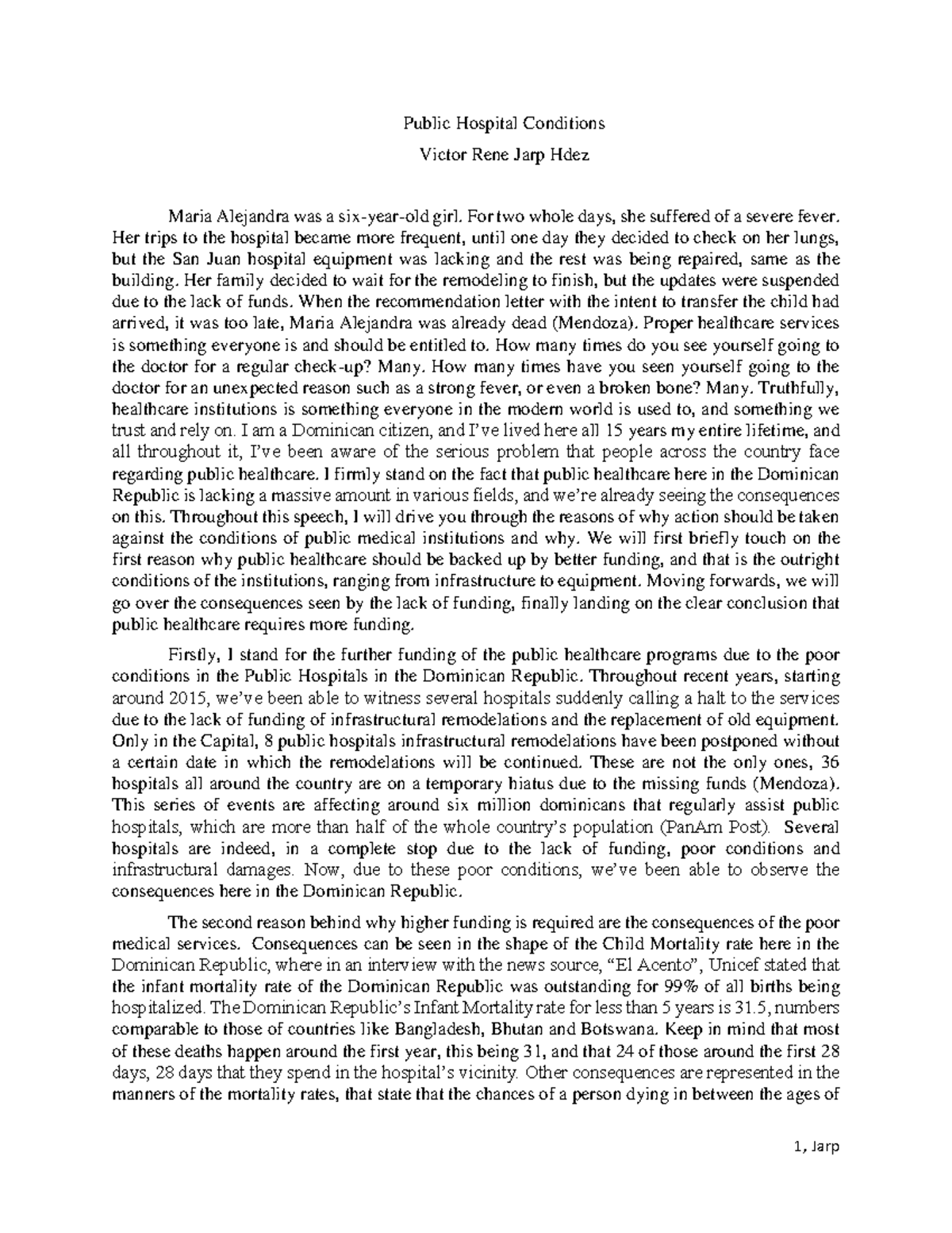 Public Hospital Conditions 9th Literature - 1, Jarp Public Hospital ...