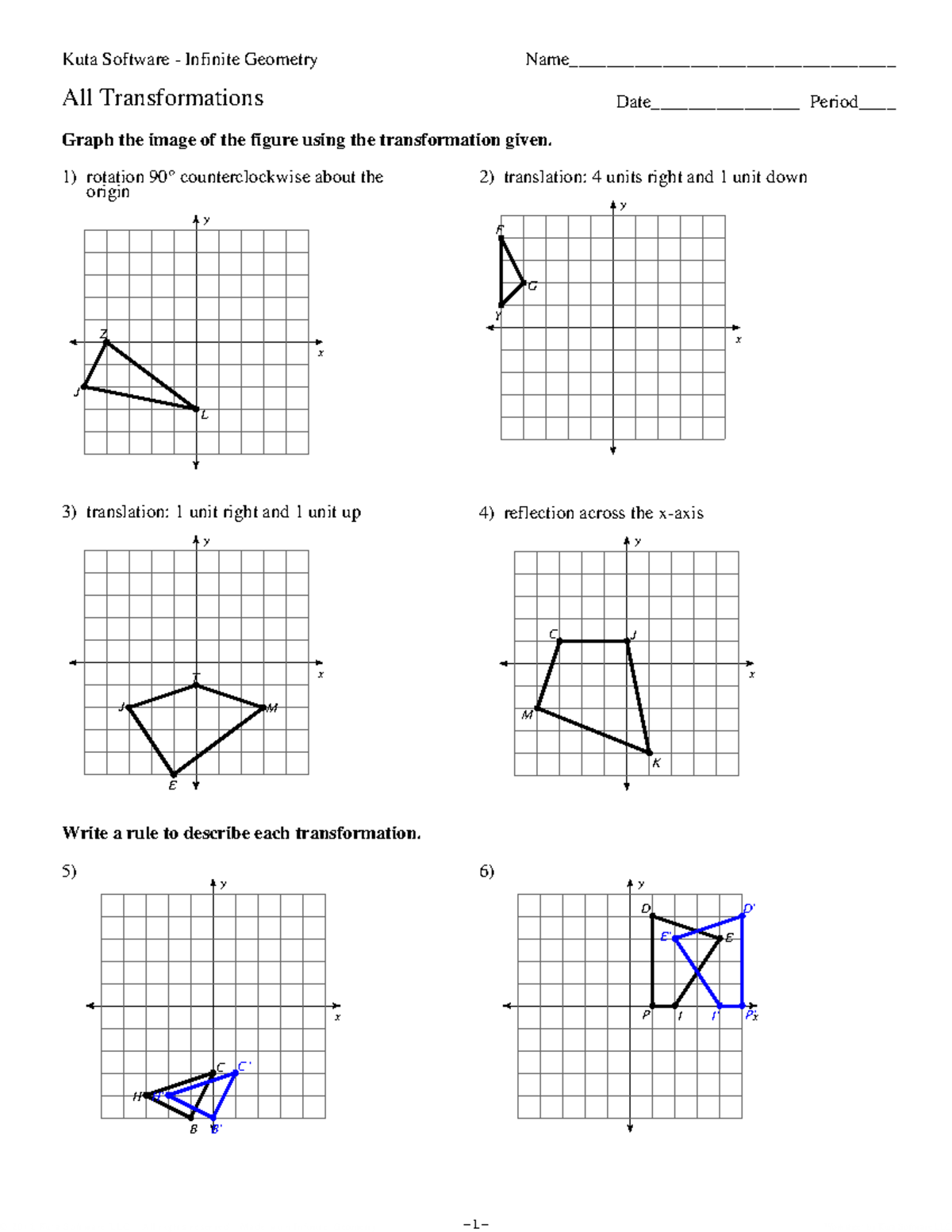 12-All Transformations - Maths (Class 12) - Studocu