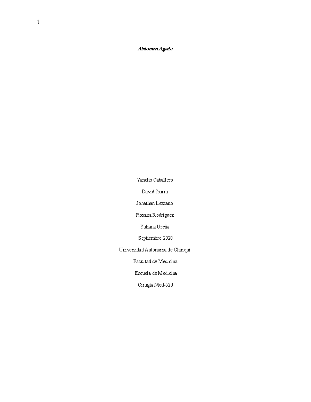 Abdomen Agudo - Abdomen Agudo Yanelis Caballero David Ibarra Jonathan ...